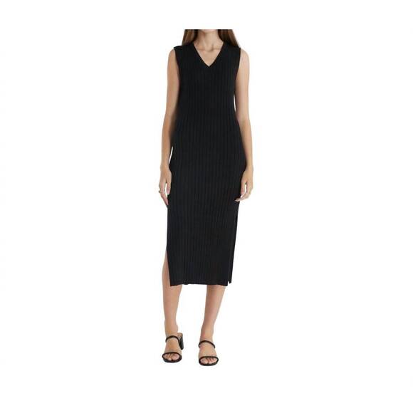 Mod Ref | Dresses | New Mod Ref Jada Midi Sweater Dress In Black | Poshmark